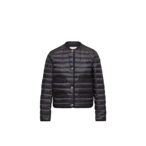Moncler Circaete Braided Trim Short Down Jacket - Blue