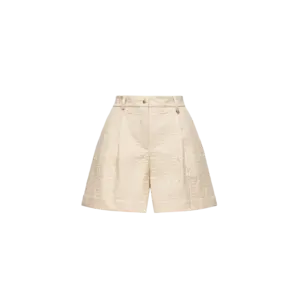 Moncler Leather Logo Shorts