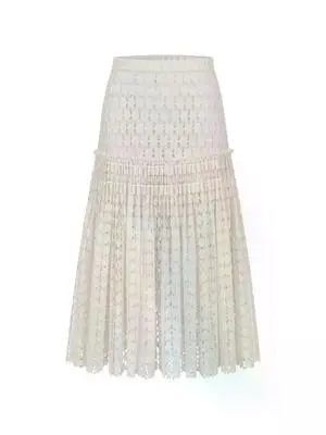 Ulla Johnson Aris Lace Skirt - Neutrals
