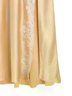 BY MALENE BIRGER Erika Lace-trim Skirt - Neutrals