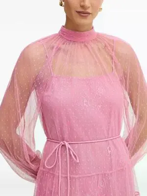TWINSET Tiered Point D'esprit Mini Dress