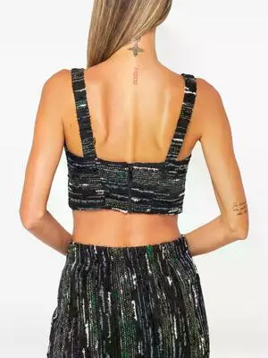 JBQ Cropped Top With Wide Shoulder Straps