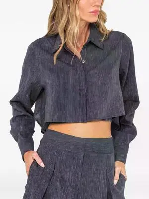 JBQ Striped Open-back Shirt