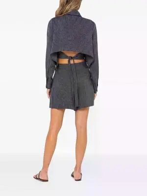 JBQ Striped Open-back Shirt