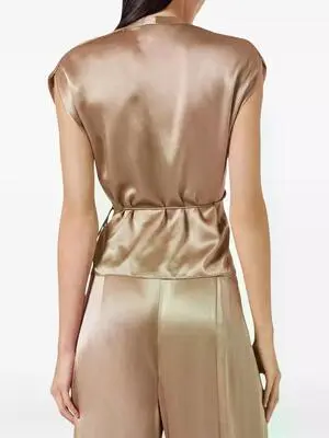 THE SEI Sleeveless Wrap Top