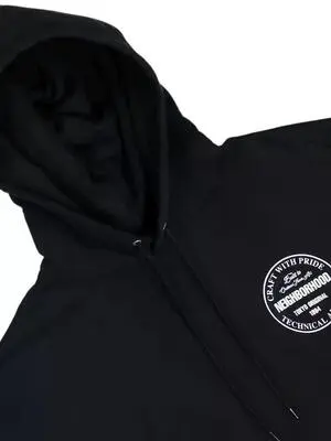 NEIGHBORHOOD Logo Print Drawstring Hoodie