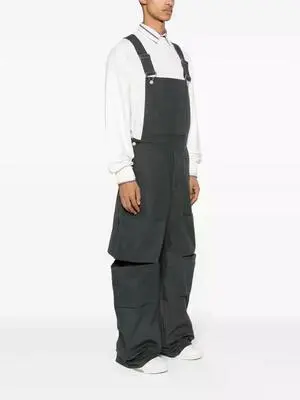 Gucci Logo-appliqué Cotton Dungarees