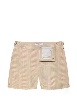 Orlebar Brown Bulldog Seersucker Swim Shorts - Neutrals