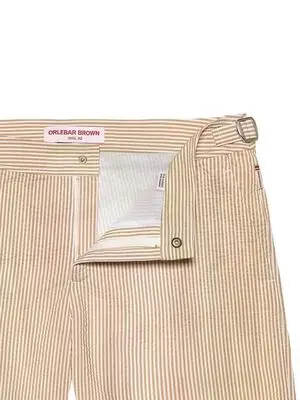 Orlebar Brown Bulldog Seersucker Swim Shorts - Neutrals