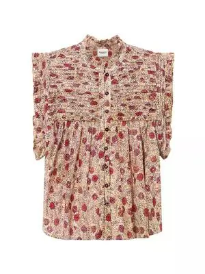 MARANT ETOILE Dersia" Sleeveless Floral Print Top