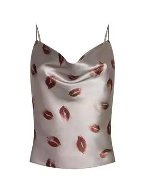 L'Agence Calista Print Blouse - Neutrals