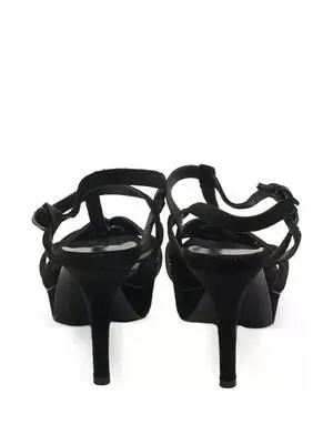 Saint Laurent Tribute Platform Sandals - Black