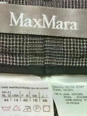 Max Mara Prince Of Wales Check Wool Trousers