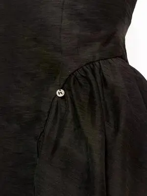 NISSA Slub Texture Cut-out Mini Dress