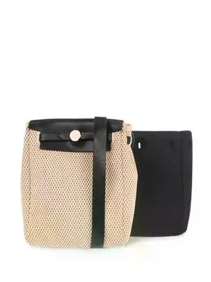 Hermès Toile Officier Herbag Shoulder Bag - Neutrals