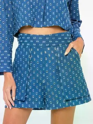 JBQ Sonnet Distressed Shorts - Blue