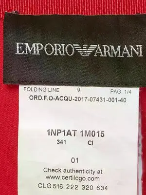 Emporio Armani Pleated Tape Trousers