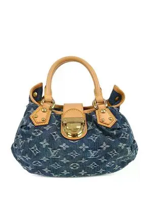 LOUIS VUITTON Monogram Denim Pleaty Handbag