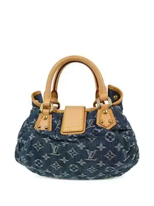 LOUIS VUITTON Monogram Denim Pleaty Handbag