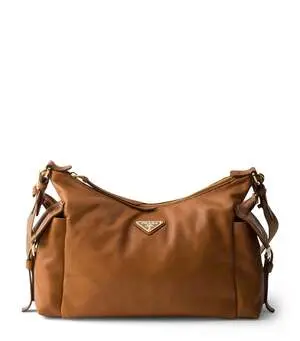 Prada Nappa Leather Explore Shoulder Bag - Brown