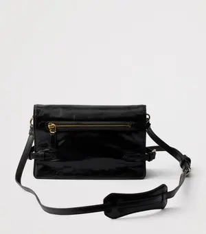 Prada Mini Leather Wallet With Strap