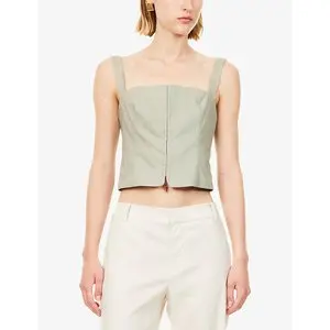 Good American Square Neck Corset Top - Mosswell