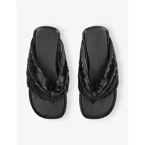 Bottega Veneta Padded Intrecciato Leather Sandals