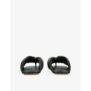 Bottega Veneta Padded Intrecciato Leather Sandals