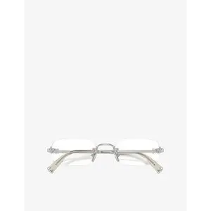 Miu Miu Rectangle-frame Metal Eyeglasses
