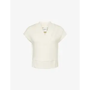 Varley Gracee Doublesoft V-neck Woven Top