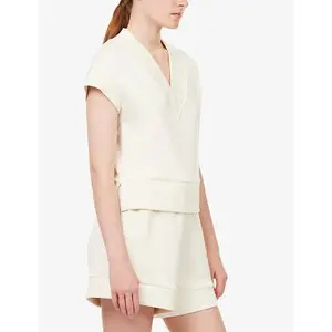 Varley Gracee Doublesoft V-neck Woven Top