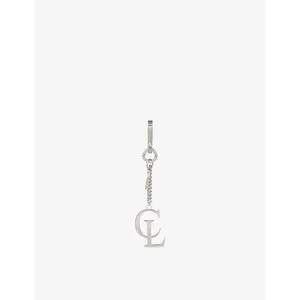 CHRISTIAN LOUBOUTIN Logo Pendant Keyring - Silver
