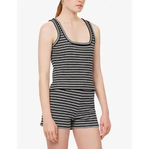 TALA Stripe Scoop-neck Knitted Vest