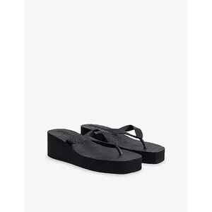 VELOUR High Platform Rubber Flip Flops
