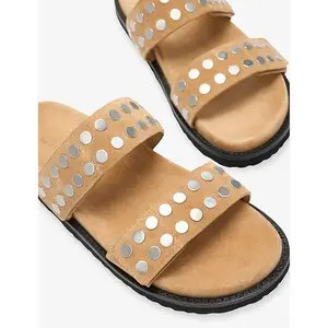 Whistles Studded Leather Slides