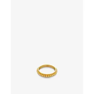 Monica Vinader 18ct -plated Vermeil Sterling Silver Beaded Ring