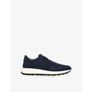 TOD'S Suede Lace-up Trainers - Navy