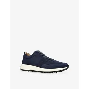 TOD'S Suede Lace-up Trainers - Navy