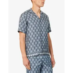 Orlebar Brown Maitan Printed Silk Shirt