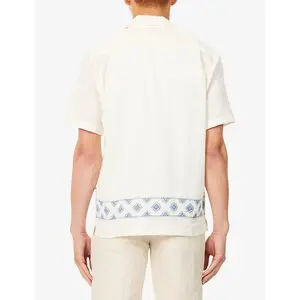 Orlebar Brown Maitan Embroidered Cotton Shirt