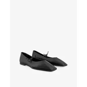 ALOHAS Sway Square-toe Leather Pumps