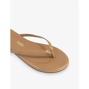 Tkees Lily Nude Foundations Leather Flip-flops - Cocobutter Gloss