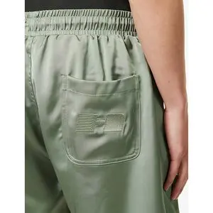 HONOR THE GIFT Drawstring Relaxed-fit Satin Shorts