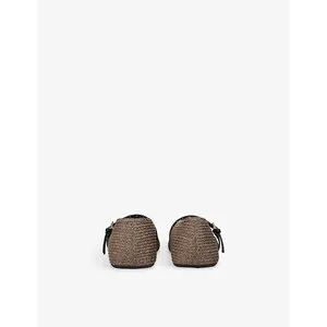 Alaïa Azzedine Woven Ballerina Flats With Buckle Fastening