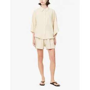 DEIJI STUDIOS Relaxed Linen Shirt And Shorts Set