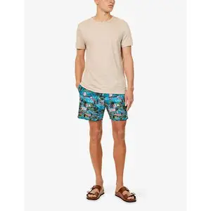 Derek Rose London Scenic Printed Swim Shorts