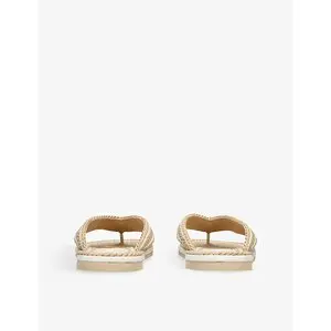 Chloé Logo Woven Sandals