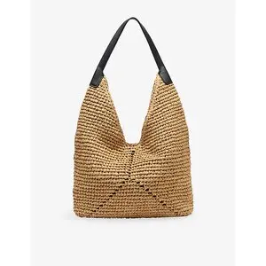 Whistles Triangular Straw Tote Bag