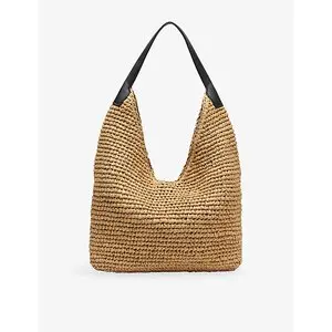 Whistles Triangular Straw Tote Bag