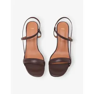 Maje Strappy Leather Heeled Sandals